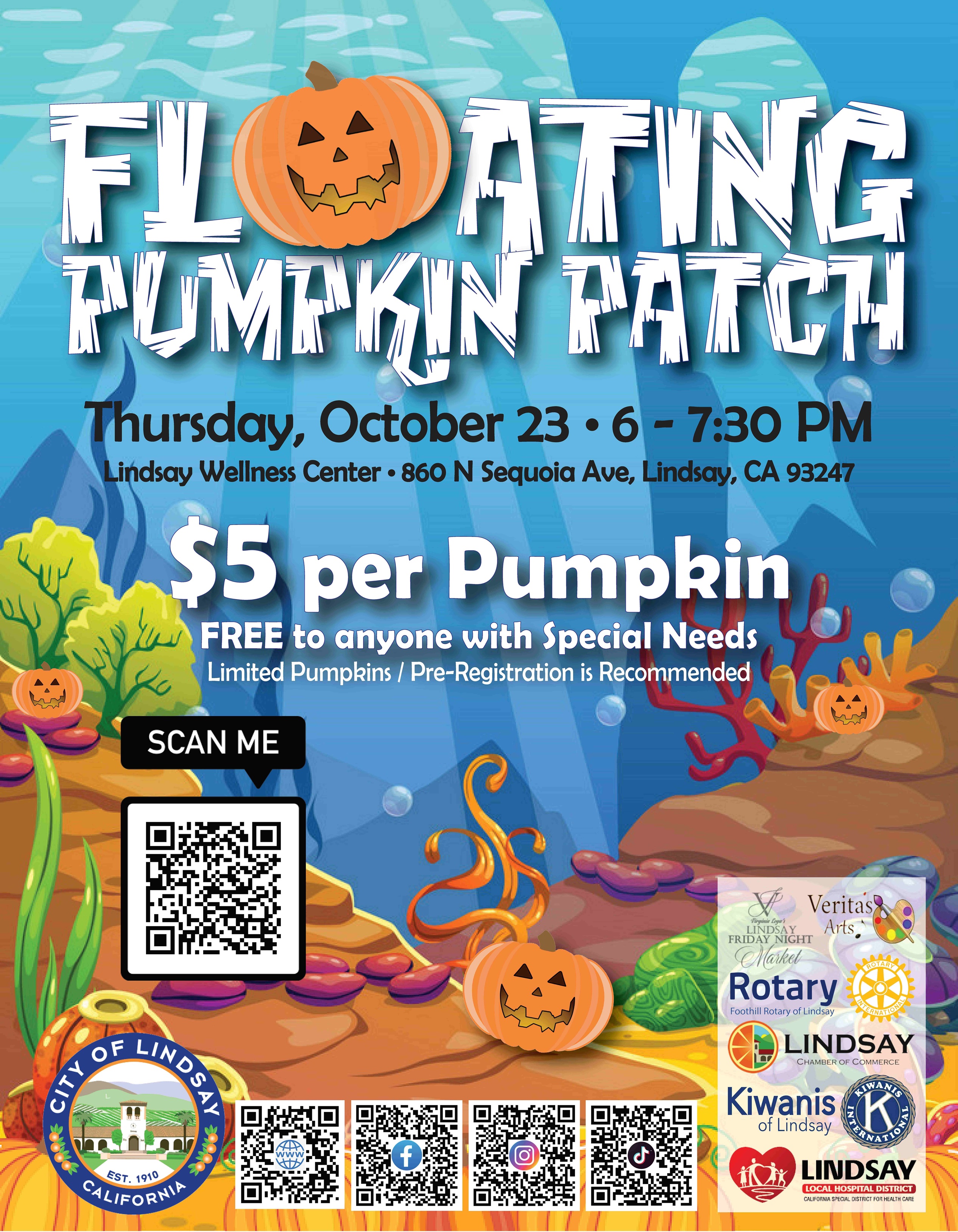 Floating Pumpkin Patch | Lindsay California