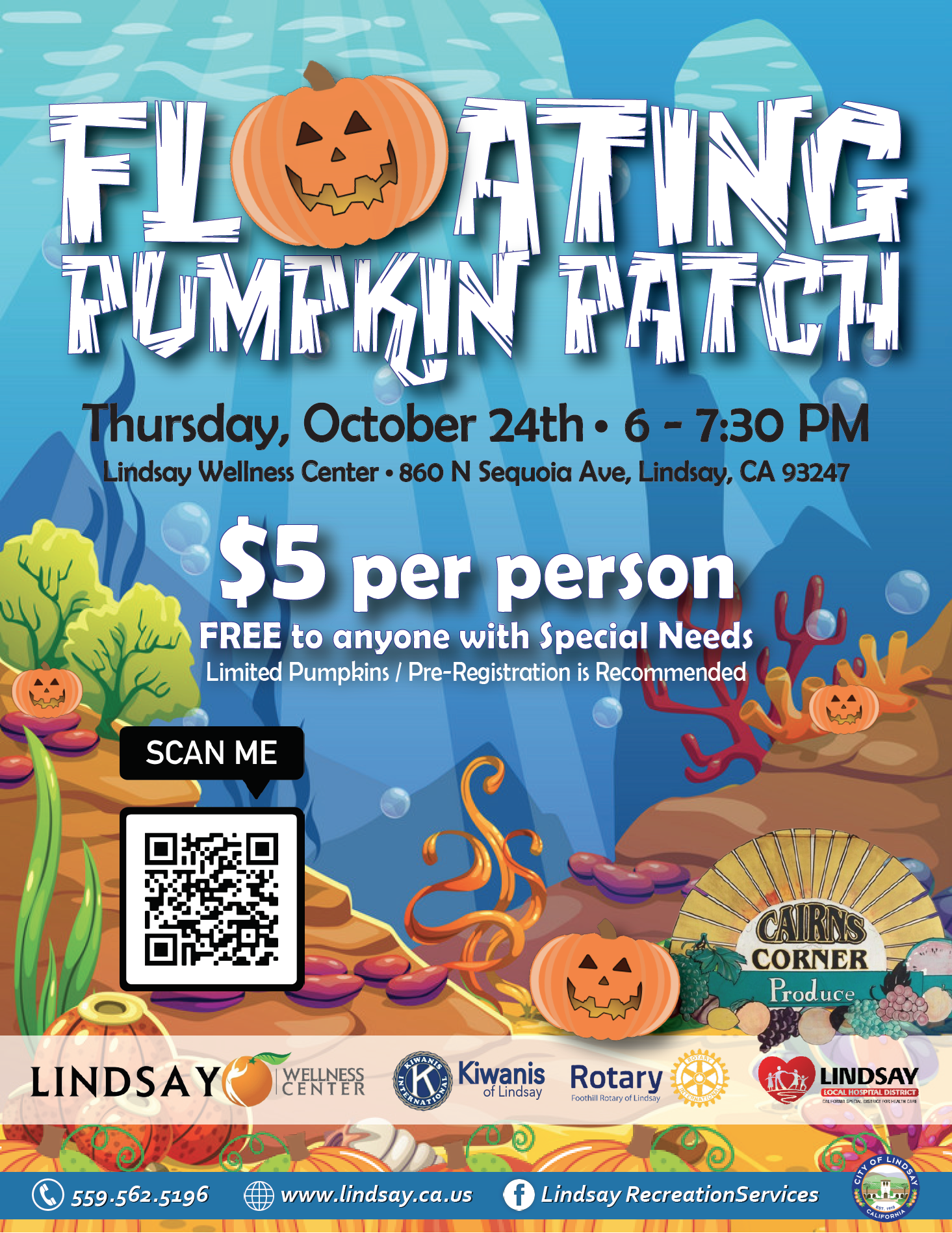 Floating Pumpkin Patch | Lindsay California