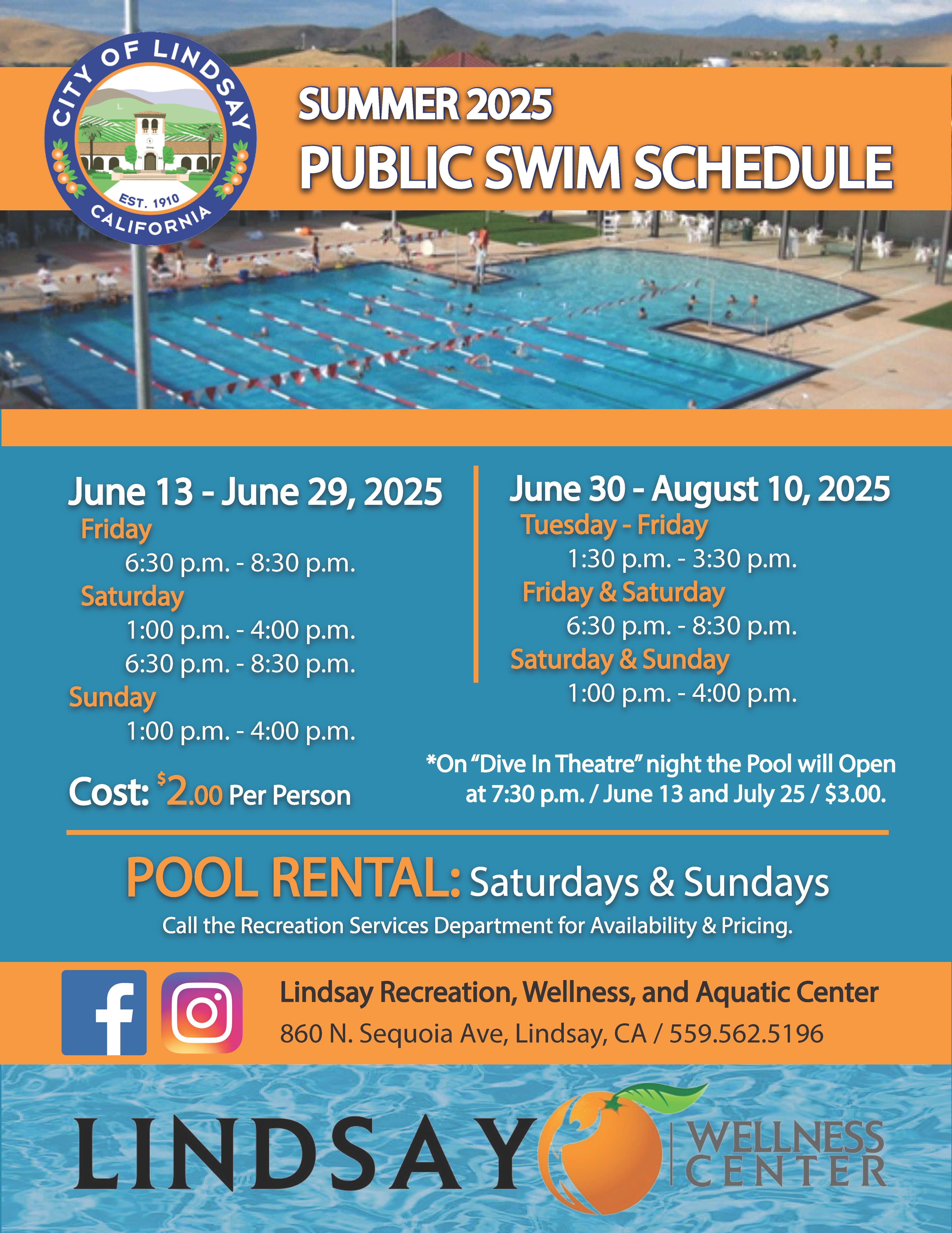 Public Swim | Lindsay California